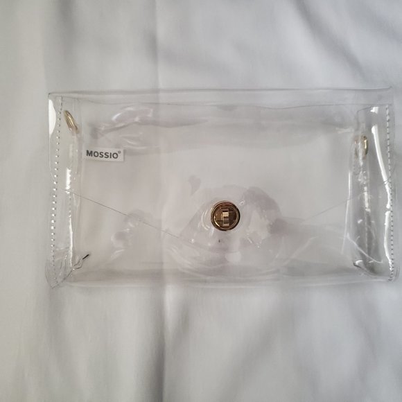 Mossio | Bags | Transparent Pvc Clear Shoulder Bag Clutch Purse With ...